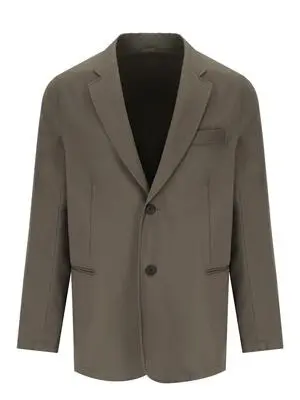 Emporio Armani Travel Essential Single-breasted Jacket - Brown