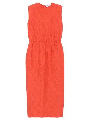 Harris Wharf London Cotton Long Dress - Orange