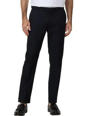 SID MASHBURN Sid Mashburn Flat-Front Wool Dress Pants