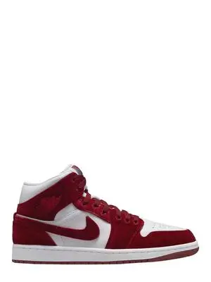 JORDAN 1 Mid Velvet Sneakers - Red
