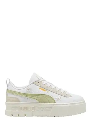 PUMA Mayze Floral Embroidery Sneakers - White