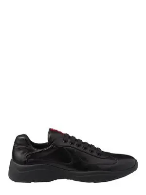 Prada America's Cup Nappa Sneakers - Black