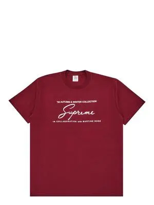 Supreme X Martine Rose Tee 'cardinal - Red