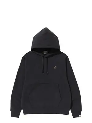 A BATHING APE Ape Head One Point Relaxed Fit Pullover Hoodie - Black