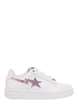 A BATHING APE Sta #50 Sneakers With Crystals - White