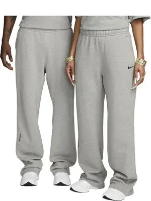 Nike Nocta Nocta Fleece Cs Open-hem Sweatpants - Grey