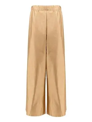Max Mara Avio Shantung Trousers - Gold