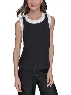 Karl Lagerfeld Paris Tank Top Black/soft White