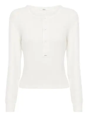 Chloé CHLOÉ Henley Shirt White