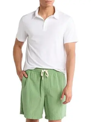 14TH & UNION Cotton & Modal Polo White