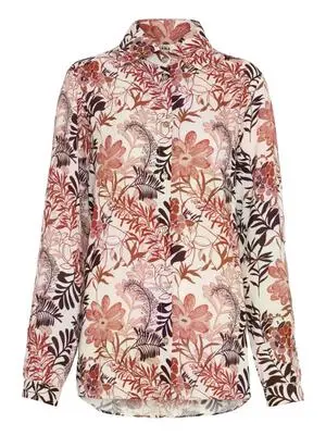 AMIR SLAMA Floral-print Shirt - White