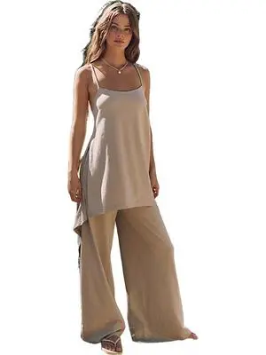 Free People Lana Pant Set Fossil Island