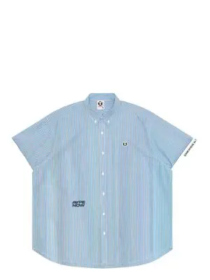 AAPE BY *A BATHING APE® Striped Shirt - Blue