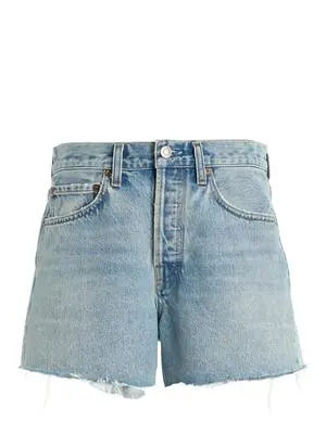 AGOLDE Parker Long Denim Shorts - Light Wash