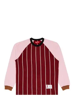 Supreme Supreme Stripe Raglan Long-Sleeve Top Red