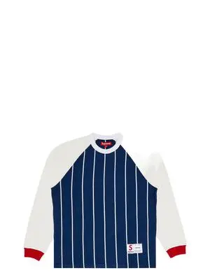 Supreme Stripe Raglan Long-sleeve Top - Blue