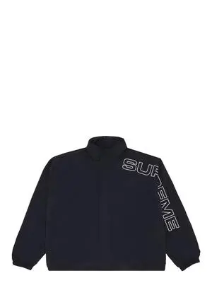 Supreme Spellout Embroidered Track Jacket - Black