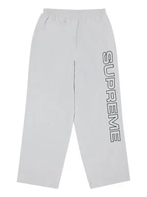 Supreme Spellout Embroidered Track Pant 'grey' Grey