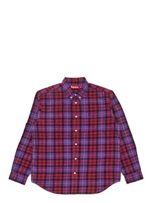 Supreme Plaid Flannel Shirt - Purple