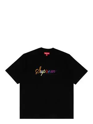 Supreme Cursive Short-sleeve Top 'black' Black