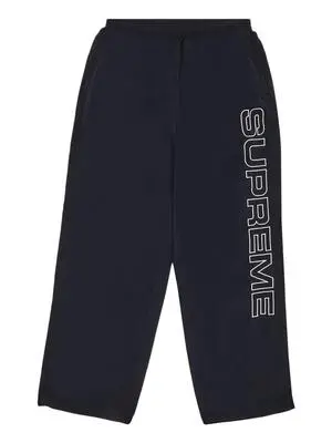 Supreme Spellout Embroidered Track Pant 'black' Black