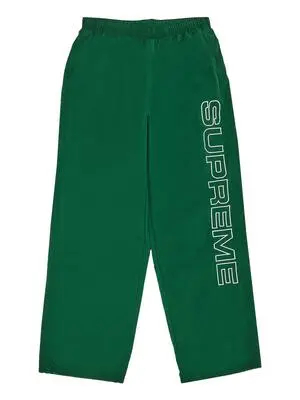 Supreme Spellout Embroidered Track Pant 'dark - Green