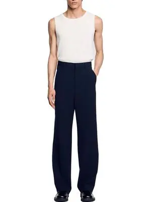 Sandro Classic-fit Suit Trousers - Black