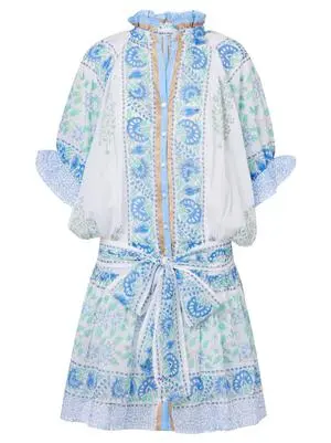 JULIET DUNN Paisley Cotton Minidress - Multicoloured