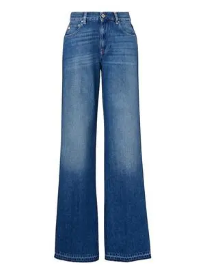 Ag AG Jeans Hyeres Wide-Leg Jeans Blue