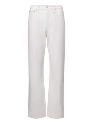 AGOLDE 90's Mid-rise Straight Jeans - White