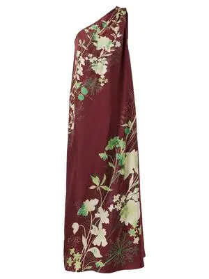 La DoubleJ Roy Floral Silk Twill Maxi Dress - Multicoloured