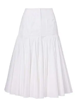 JACQUEMUS Jacquemus Agave Cotton Poplin Midi Skirt