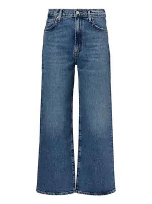 AGOLDE Harper Crop Wide-leg Jeans - Blue