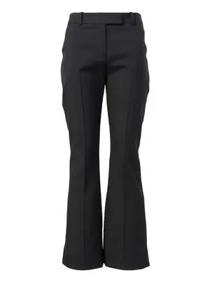 ALEXANDER MCQUEEN McQueen Kickback Wool Flared Pants