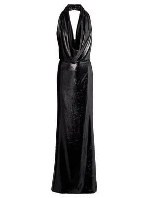 Stella McCartney Halterneck Velvet Gown - Black