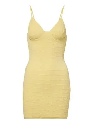 Jacquemus Scala Knitted Minidress - Yellow