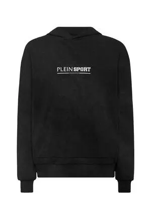 PLEIN SPORT Cotton Hoodie - Black