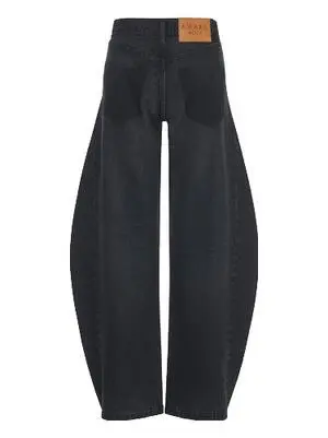 A.W.A.K.E. Mode Rigid High-Rise Balloon Jeans Black