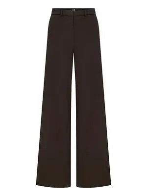 Ila Syvie Wool Blend Trousers - Brown