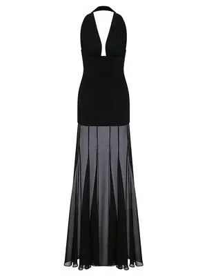 Ila Mel Maxi Halter Dress - Black