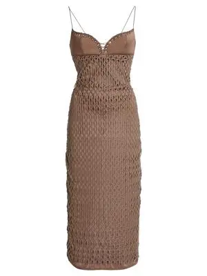 LUDOVIC DE SAINT SERNIN Isabella Lace Dress - Nude