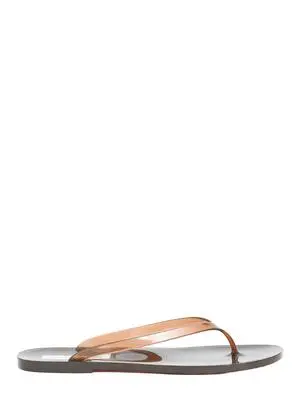 Christopher Esber Jo PVC Flip Flop Sandals Brown