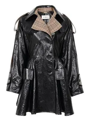 Chloé Coated Linen Riding Coat - Black
