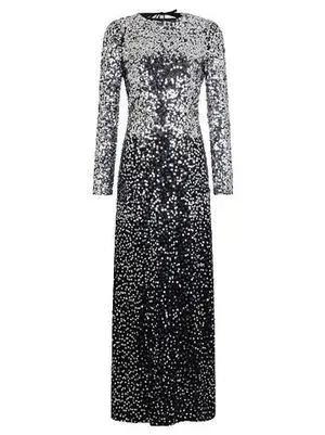 Rabanne Sequined Maxi Dress Silver