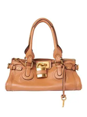 Chloé Paddington Leather Shoulder Bag - Brown