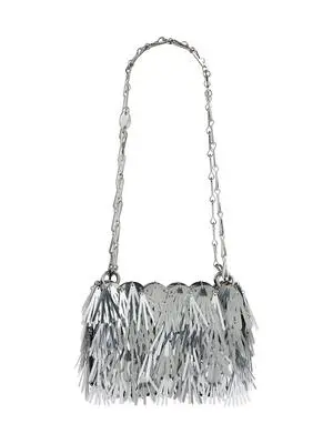 Rabanne 1969 Tasseled-paillette Shoulder Bag - Silver