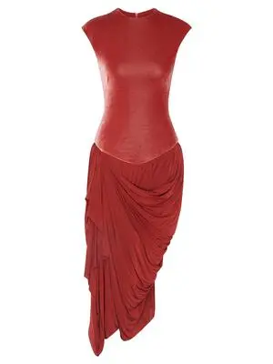 Zimmermann Memento Drape Dress - Red