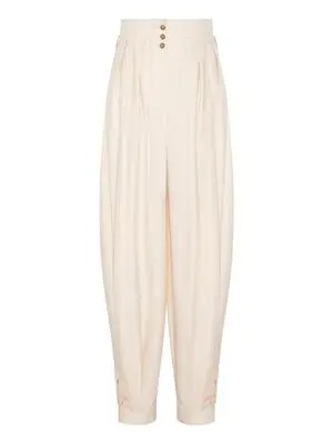 Zimmermann Hypnotic Wool Harem Pants - Ivory