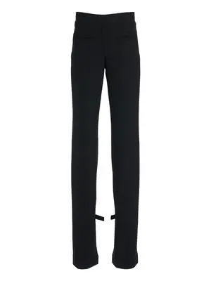 COURREGES Double Hem Polywool Trousers
