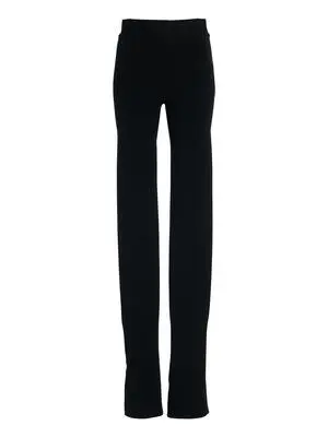 COURREGES Double Hem Interlock Pants - Black